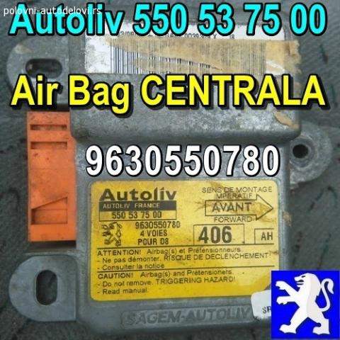 AirBag CENTRALA Autoliv 550 53 75 00 Pežo Sagem 963055078