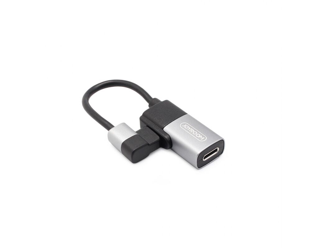 Adapter Joyroom - slusalice i punjenje iPhone lightning srebrni