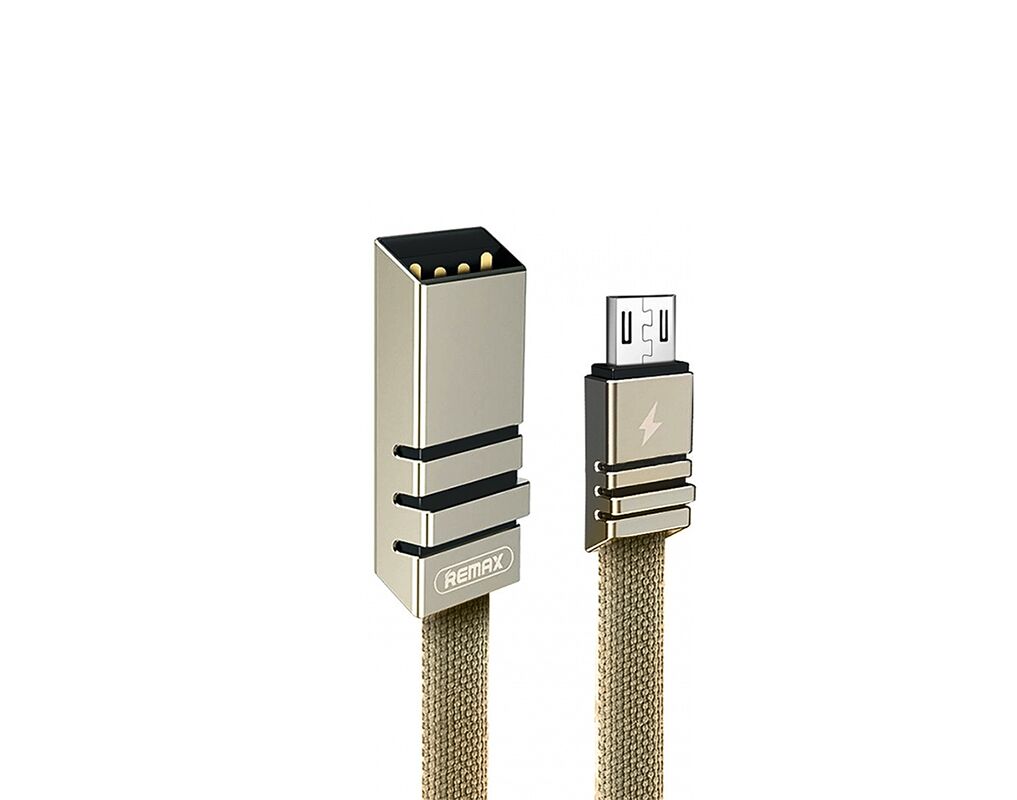 Data kabl REMAX Weave RC-081m micro USB zeleni 1m