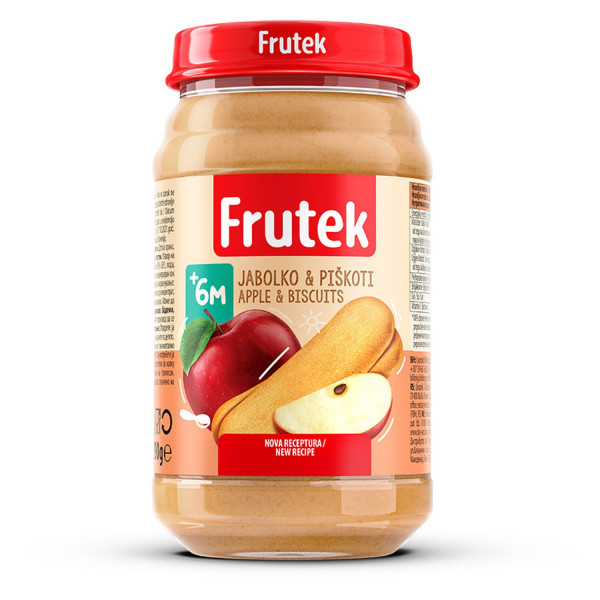 Frutek kašica keks i jabuka 190g