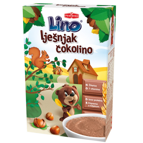 Lino bezmlečna instant kaša lešnik čokolino 200g