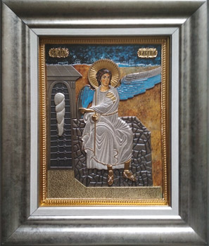 Velika pozlaćena ikona Sv. Arhangela Gavrila
