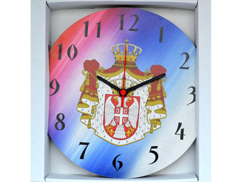 Zidni sat Grb Srbije