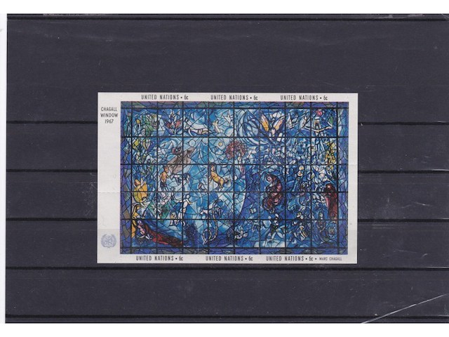 UN blok Chagall window !  MNH