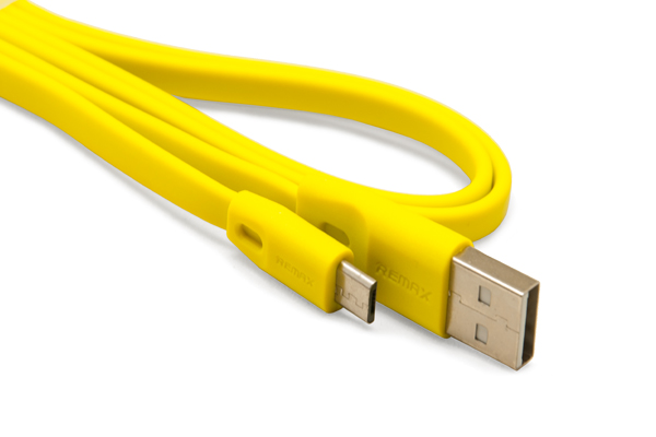 USB Data Cable REMAX RC-001m FULL SPEED micro USB (2A) žuti 1m
