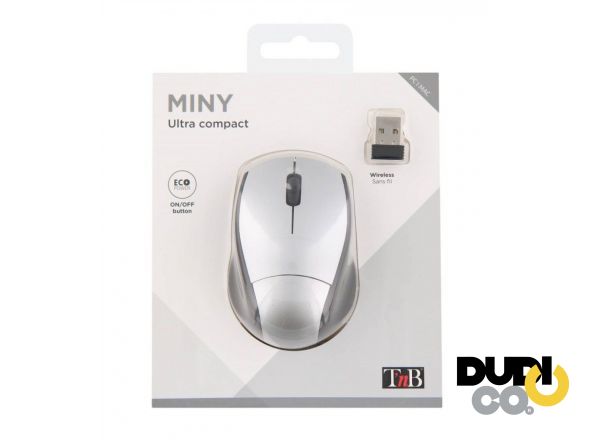 Tnb USB bežični sivi mini miš MM240GR