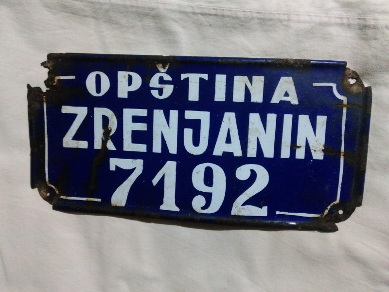 Tablica Opstina Zrenjanin