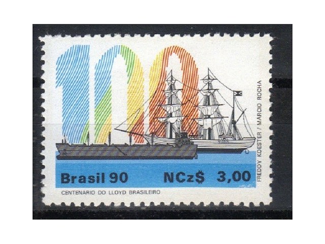 Brazil,100 god Lloyd-a 1990.,čisto