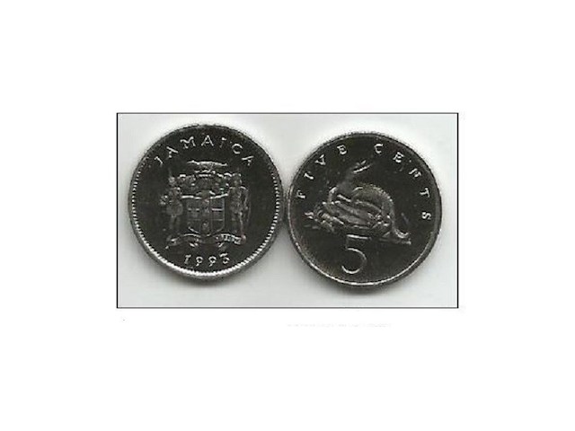 Jamaica 5 cents 1993. UNC