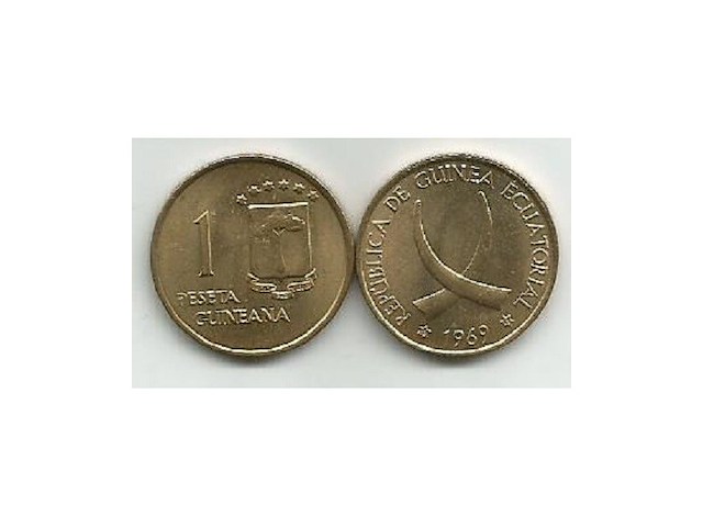 Equatorial Guinea 1 peseta 1969.