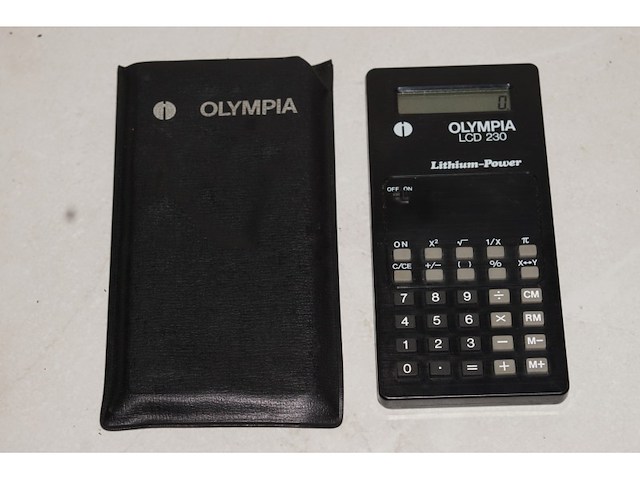 Starinski japanski kalkulator Olympia LCD 230