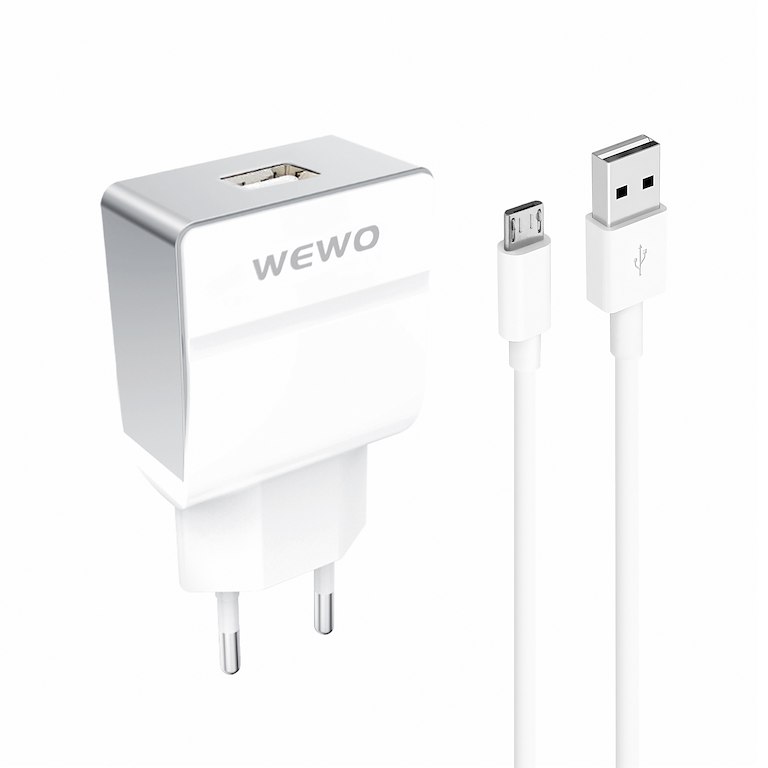 WEWO W-004 Punjač USB 1A + micro USB cable