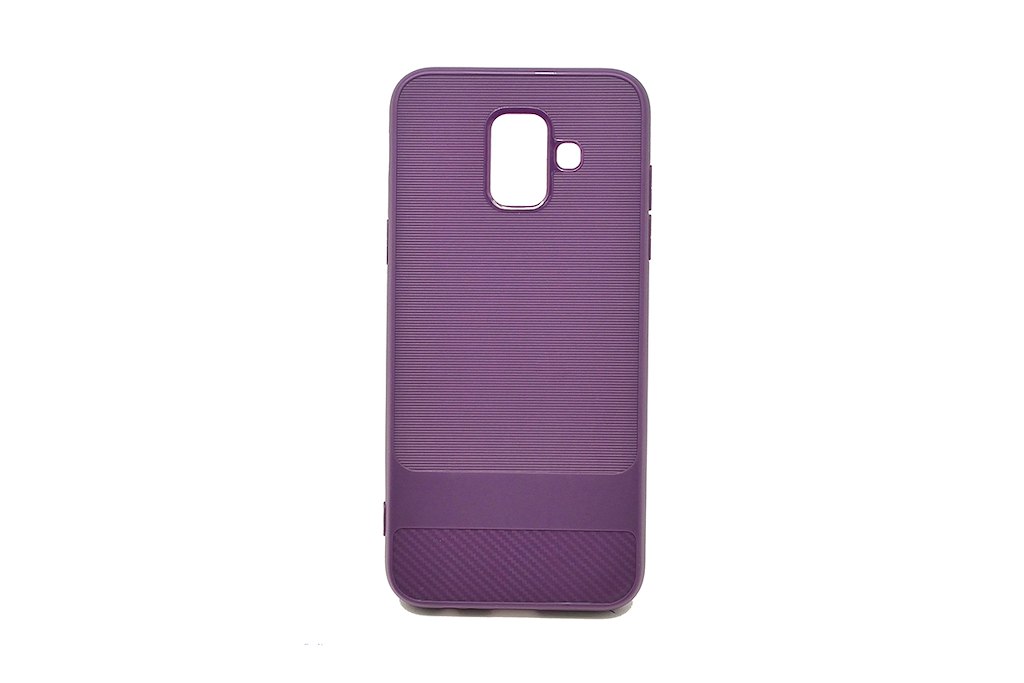 TPU BRUSHED PLUS for SM-A600F (Galaxy A6 2018) purple