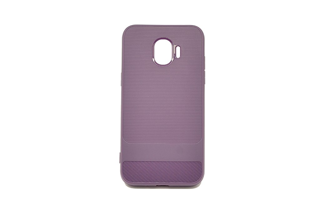 TPU BRUSHED PLUS for SM-J250F (Galaxy J2 Pro 2018) purple