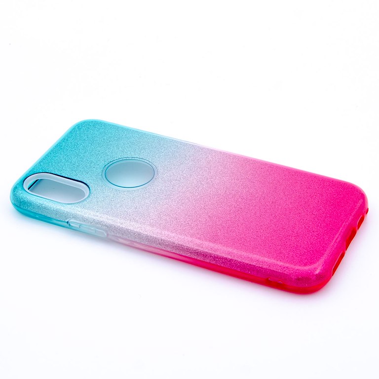 TPU DOUBLE SHINE za iPhone X/XS 5.8" (green/pink)