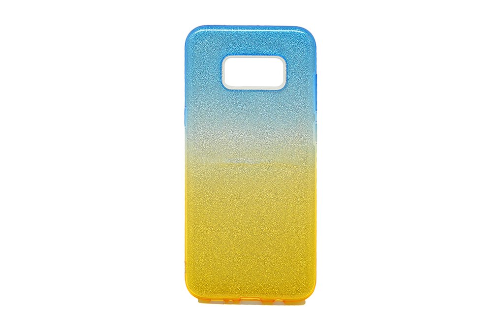 TPU DOUBLE SHINE for SM-G955F (Galaxy S8 Plus) blue/yellow