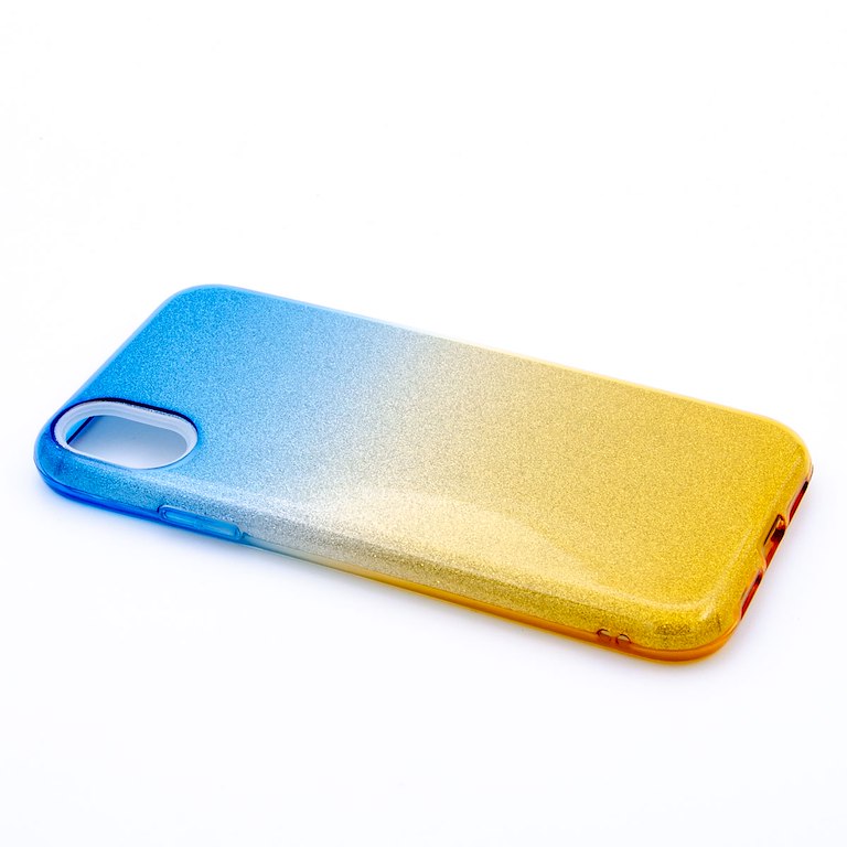 TPU DOUBLE SHINE za iPhone XR 6.1" (blue/yellow)