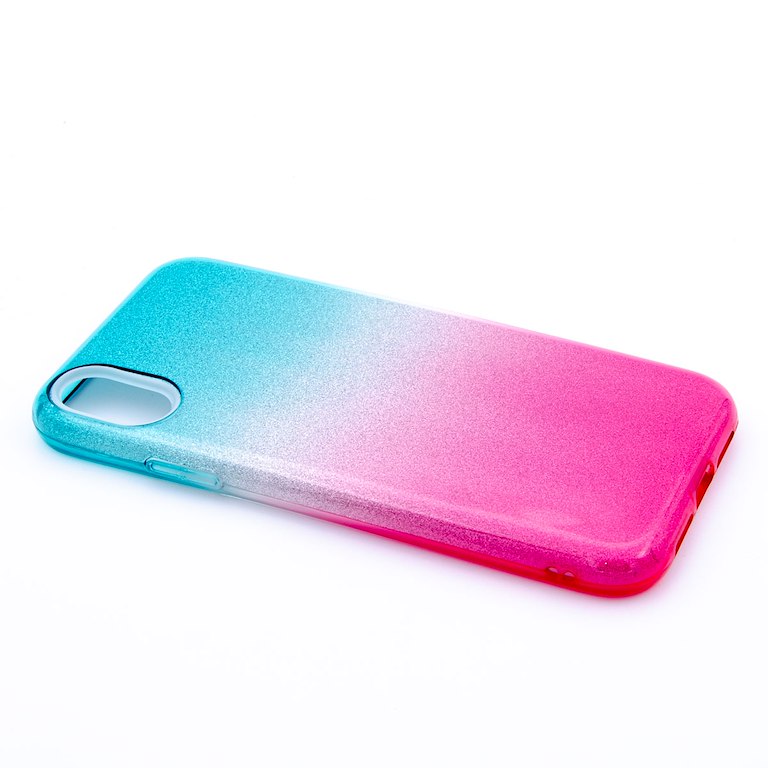 TPU DOUBLE SHINE za iPhone XR 6.1" (green/pink)