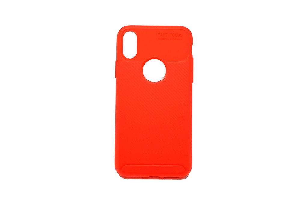 TPU CARBON for iPhone X/XS 5.8" (red)