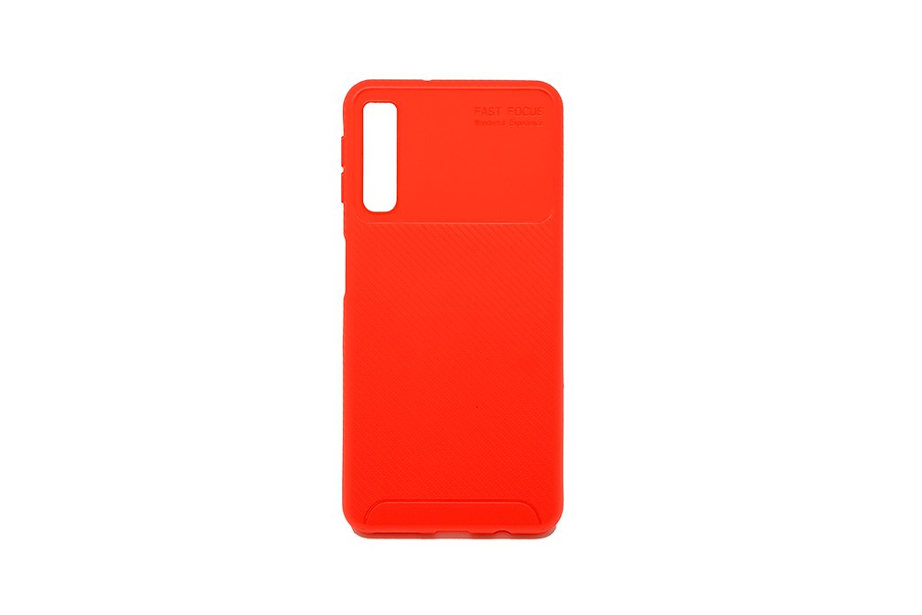 TPU CARBON for SM-A750F (Galaxy A7 2018) red