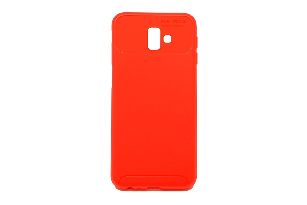 TPU CARBON for SM-J610F (Galaxy J6 Plus 2018) red