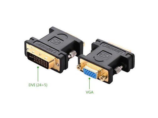 DVI-I muski 24+5 pin na VGA zenski adapter