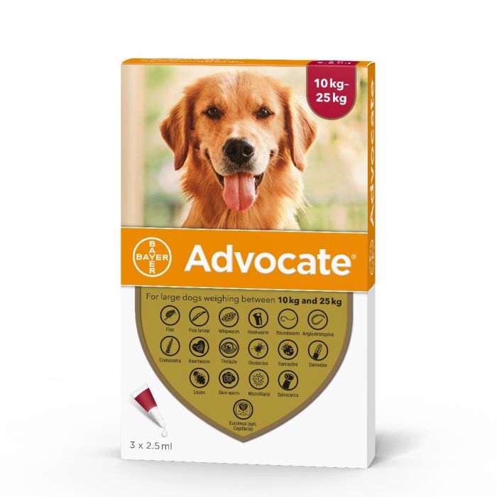 Advocate za pse od 10-25kg jedna ampula, lek dostupan na veterinarski recept