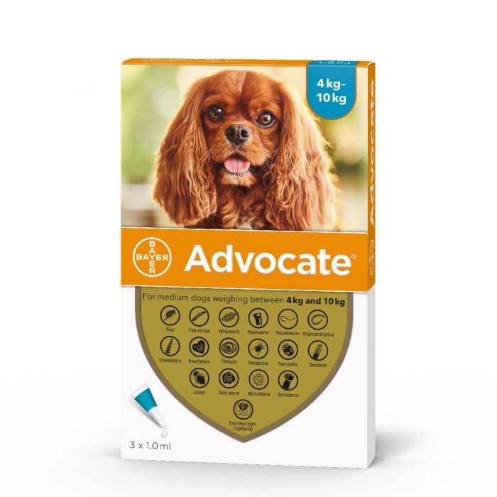 Advocate za pse od 4-10kg jedna ampula, lek dostupan na veterinarski recept