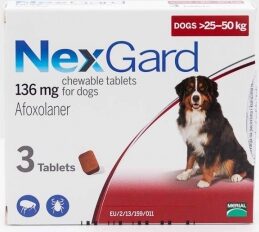 Nex Gard za pse od 25-50kg jedna tableta, dostupno samo na recept veterinara
