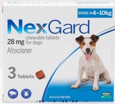 Nex Gard za pse od 4-10kg jedna tableta, dostupno samo na recept veterinara, ne šaljemo kurirskom službom