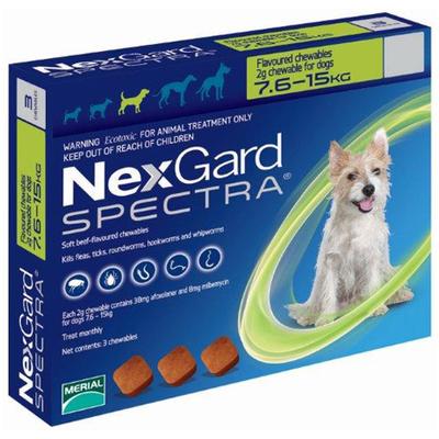NEXGARD spectra M 7,5-15kg jedna tableta, dostupno samo na recept veterinara u shopu