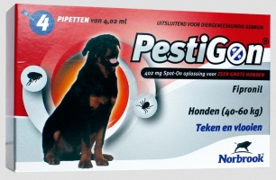 Pestigon ampula za pse od 40-60kg 4 ampule u kutiji