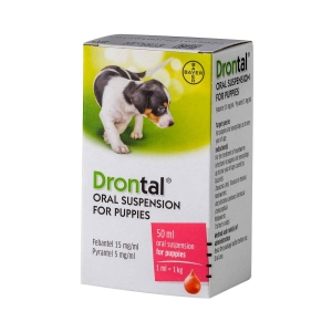 Drontal puppy sirup 50ml, dostupno samo na recept veterinara u shopu