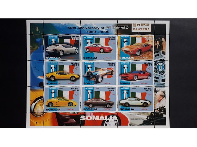 Automobili (Tomaso) - Somalia 1999. (P) ** Čisto