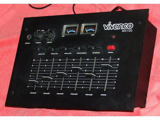 DJ Mikseta VIVANCO MX720, 5 Stereo Kanala