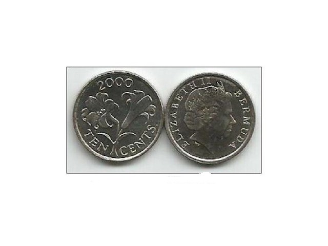 Bermuda 10 cents 2000.