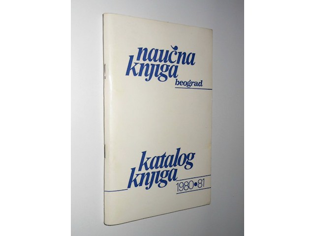 Naučna knjiga Beograd, katalog knjiga 1980-1981