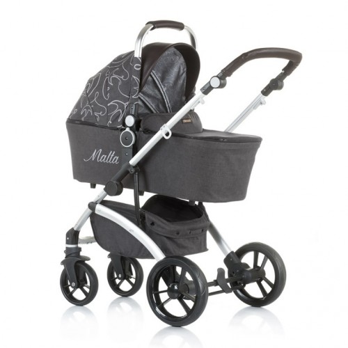 Kolica za bebe Malta 2 u 1 0+ Chipolino Granite Grey