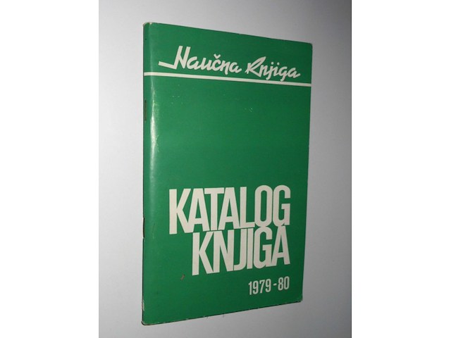 Naučna knjiga Beograd, katalog knjiga 1979-1980