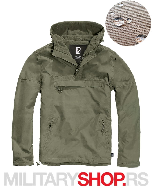 Brandit Windstoper-Windbreaker Jakna Zelene Boje