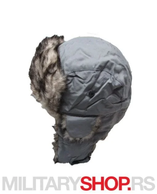 Šubara siva – zimska kapa sa krznom