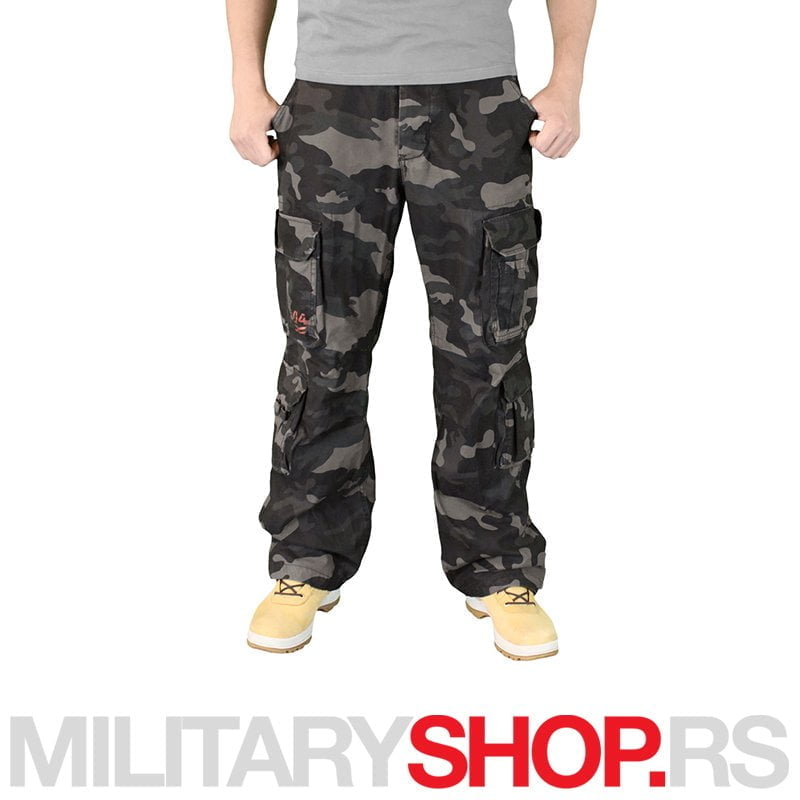 Surplus blackcamo pantalone Airborne Vintage 100% pamuk