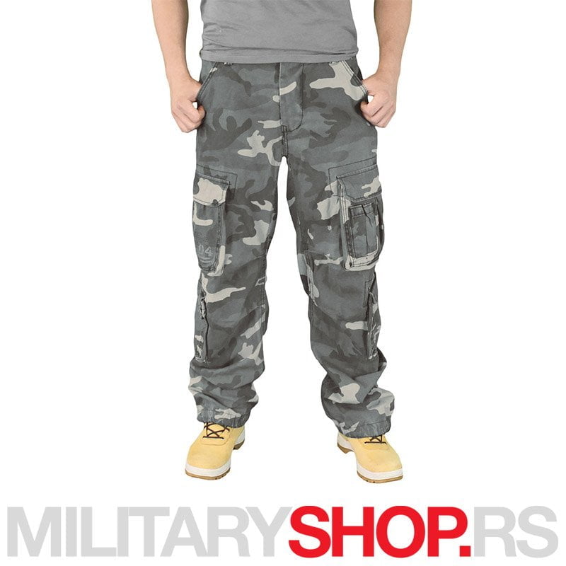 Surplus nightcamo pantalone Airborne Vintage 100% pamuk