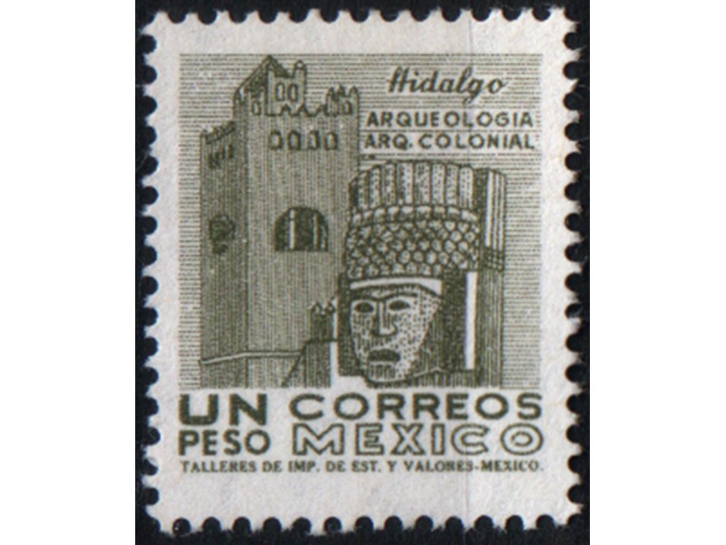 kt286q 1953 Mexico Mi1016 I(ili) II xA **