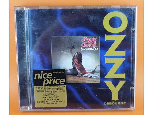 Ozzy Osbourne ‎– Blizzard Of Ozz, CD ORIGINAL