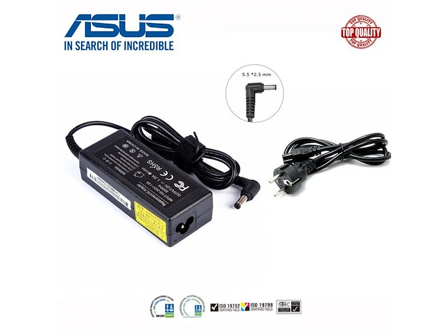 Punjač za ASUS X450 X451 X550 X551.. 19V 65W - NOVO