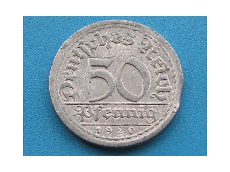 Nemačka - 50 Pfennig 1920 Deutsches Reich