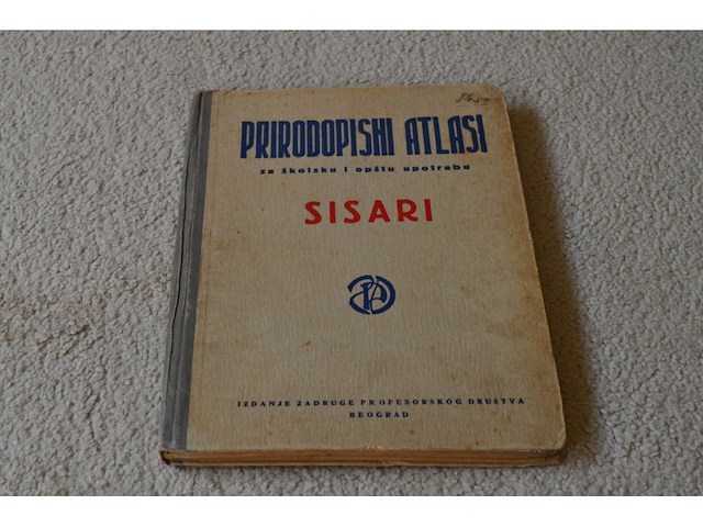 Prirodopisni atlasi - Sisari 1939.  god