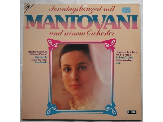 Mantovani and his Orchestra  - 2LP Sunday Concert