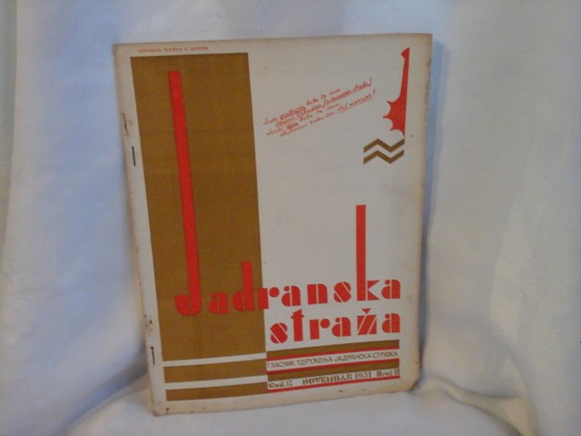 Jadranska straža novembar 1931 broj 11